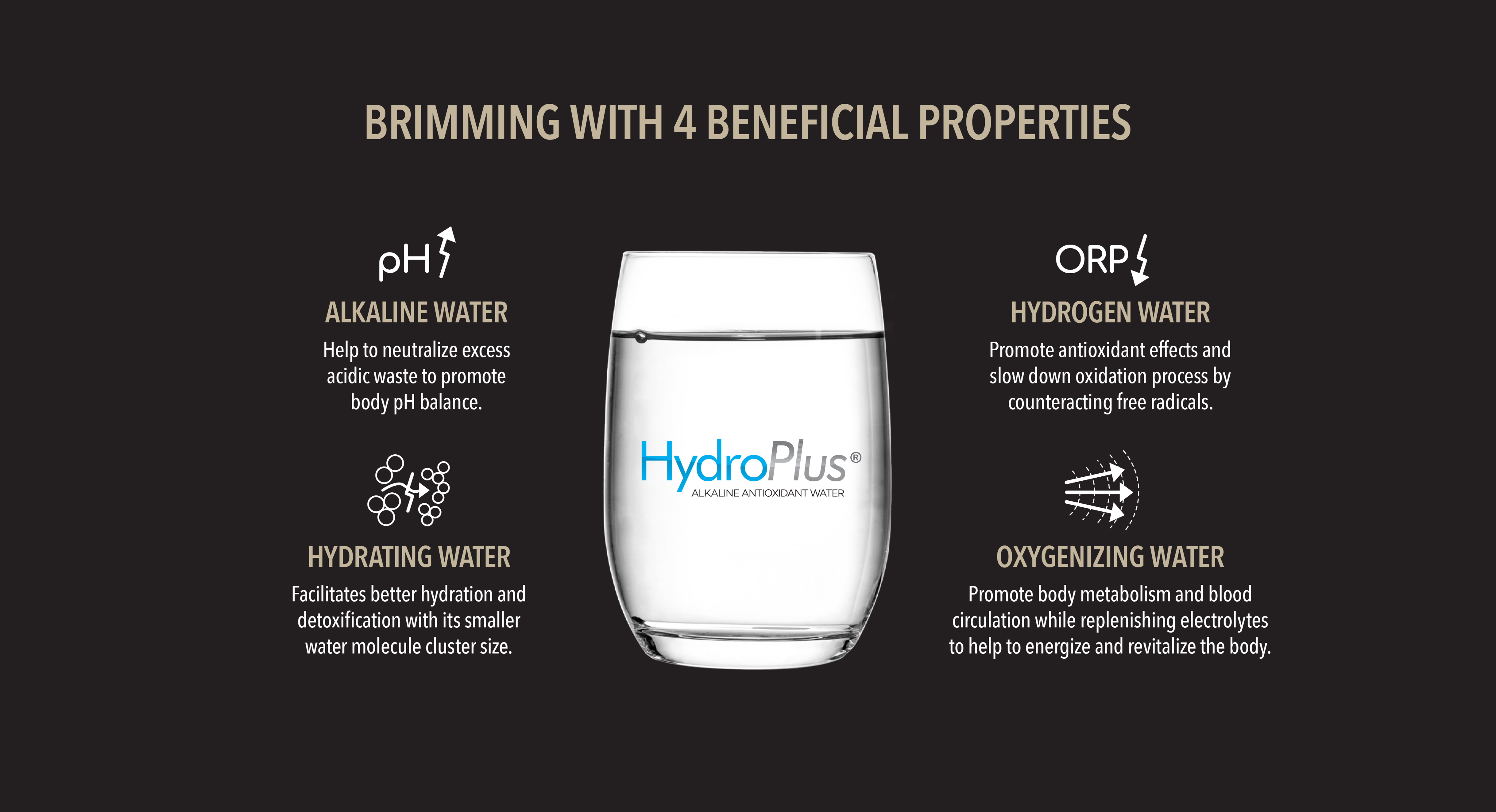 HydroPlus Alkaline Antioxidant Water